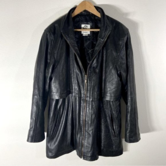 Comint | Jackets & Coats | Vintage Comint Womens Leather Coat With ...
